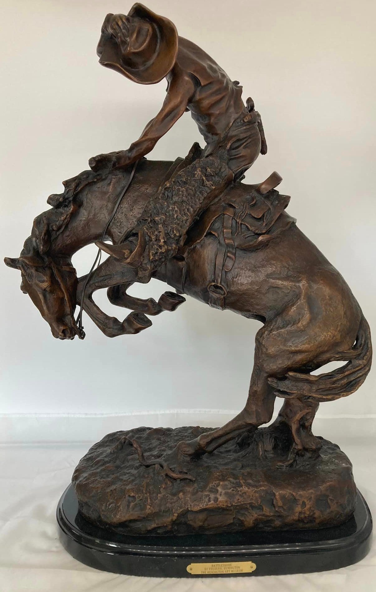 Remington “The Rattlesnake” Bronze Sculpture Reproduction – Frederic ...